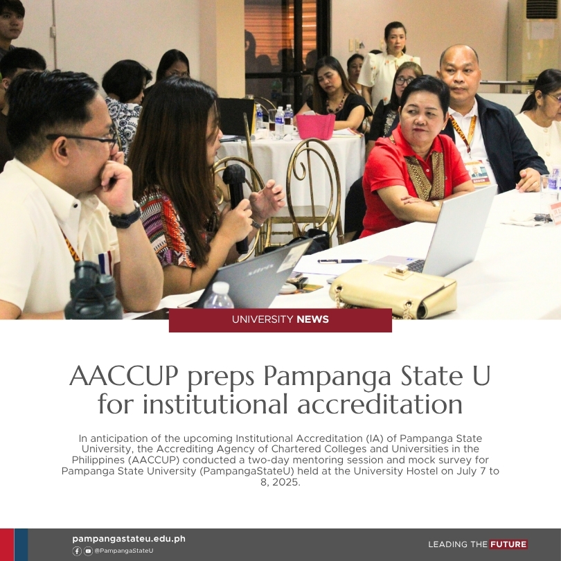 AACCUP preps Pampanga State U for institutional accreditation